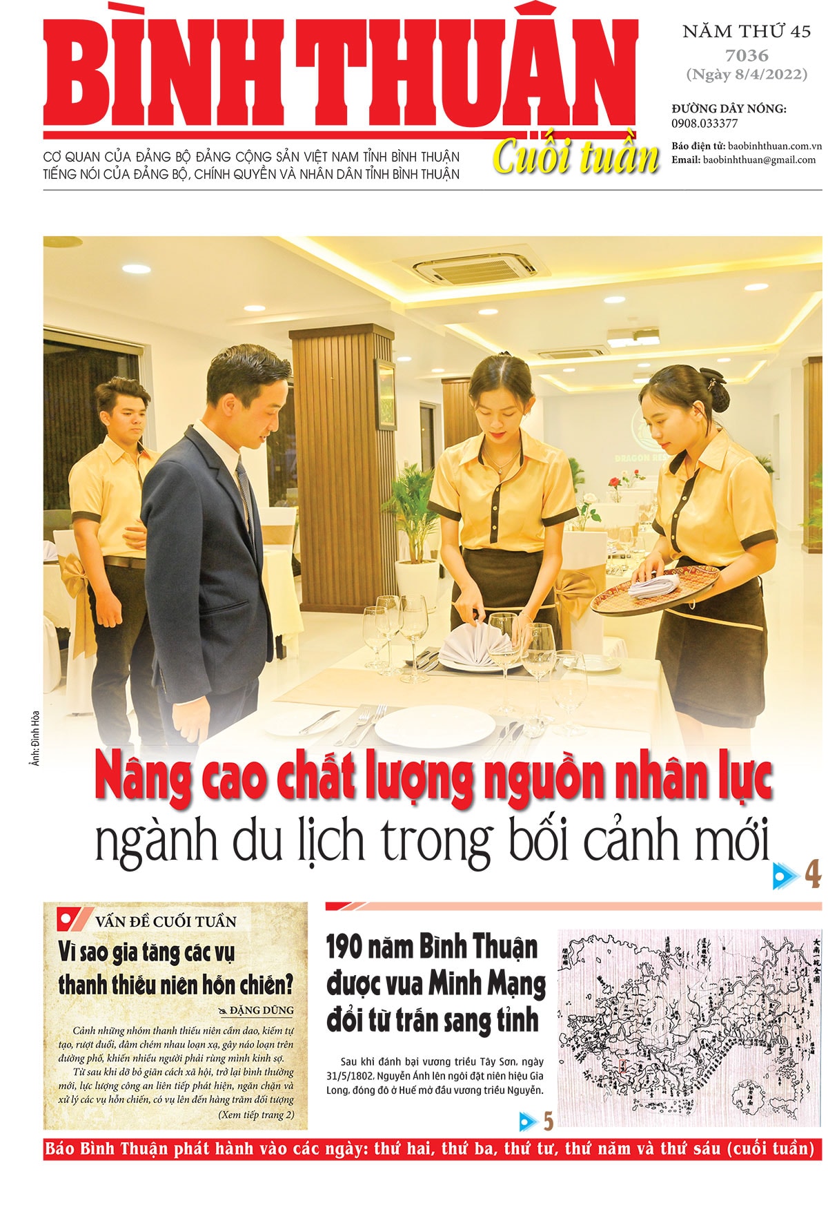 Báo in Bình Thuận số 7036 ngày 08/04/2022
